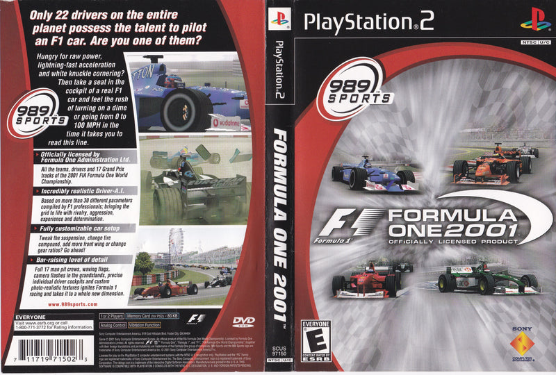 Formula One 2001 PS2 Clarkade