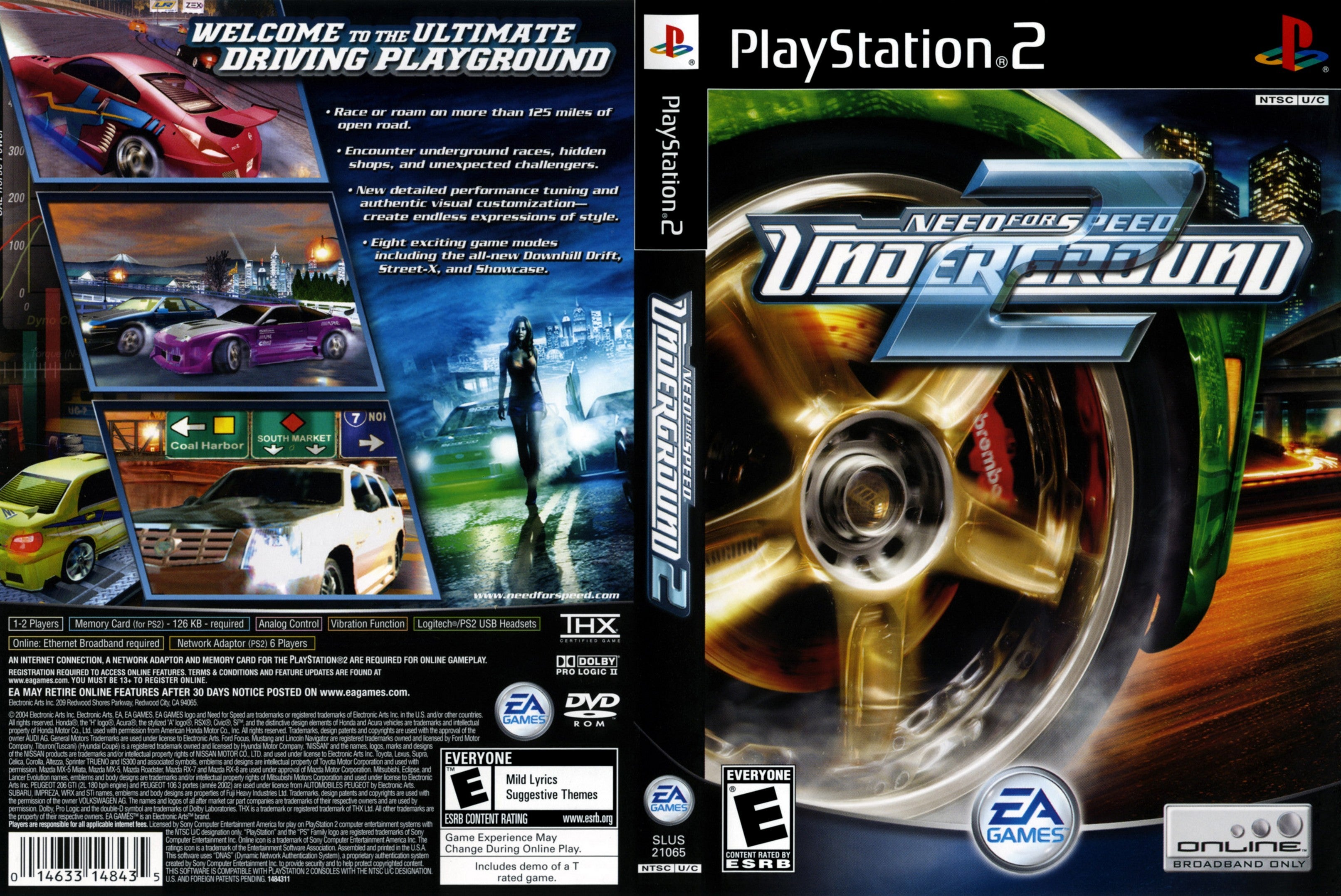 Playstation 2 Console Need For Speed Underground 2 (Playstation 2 PS2 ...